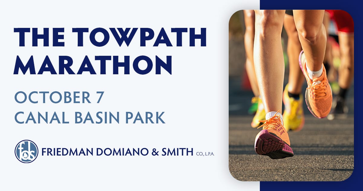 The Towpath Marathon: October 7, 2023, at 7:30 a.m.